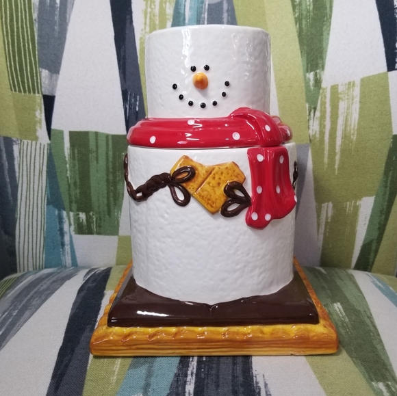 GANZ | Kitchen | Ganz The Original Smores Snowman Canister Cookie Jar ...